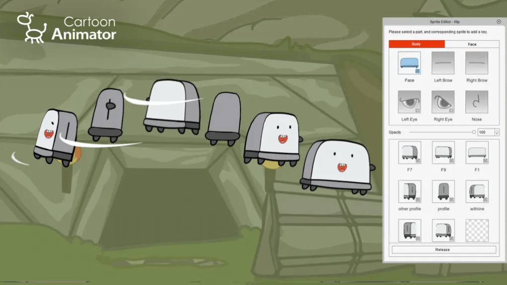 Cartoon Animator 5.1的新图像序列和 GIF 动画导入